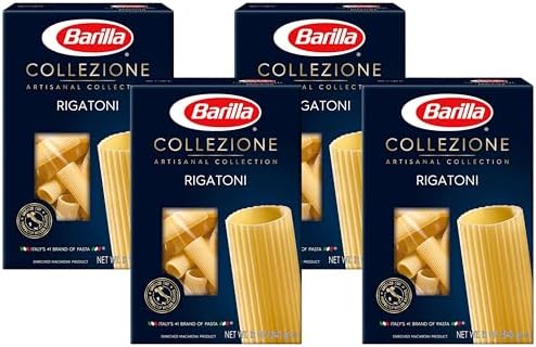 Amazon.com : BARILLA Collezione Rigatoni Pasta, 12 oz. Box - 6 Servings ...