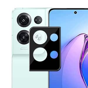 Milestone Reno 8 Pro 3D Camera Glass (Black) Camera Tempered Glass ...