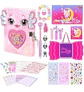Amazon.com: PrinBarBee Axolotl Diary for Girls with lock and keys, Kids ...