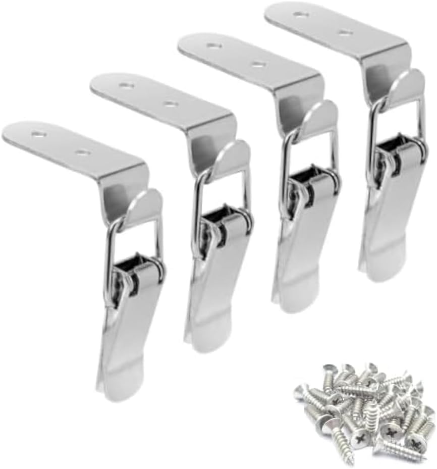 Latch 90 Degree Stainless Steel Spring Loaded Toggle Latch, Silver ...