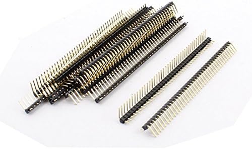 Amazon.com: Whiteeen Right Angle 40-Pin 2.54mm Header - 1x40 Male, 11mm ...
