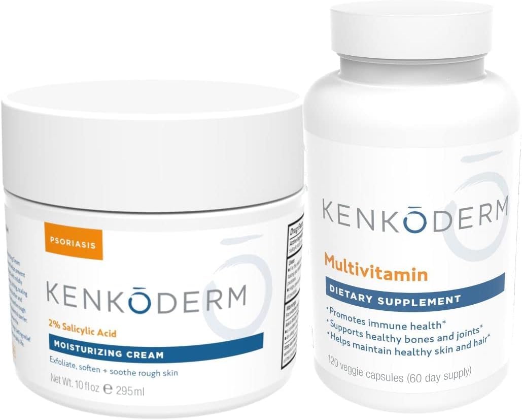 Amazon.com : Kenkoderm Psoriasis Moisturizing Cream & Multivitamin Skin ...