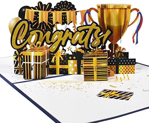 Amazon.com : 3D Graduation Pop-Up Card with Envelope - Congrats Grad ...