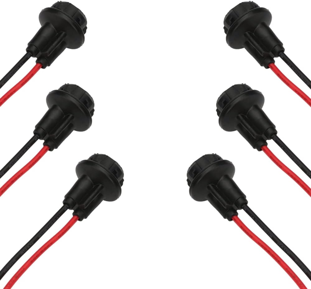 Amazon.com: Senzeal T10 W5W 194 LED Bulbs 921 Sockets Adapter Rubber ...