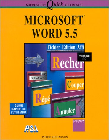 microsoft word 5. 5: Rinearson, Peter: 9782100000487: Books - Amazon.ca