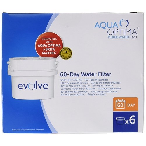 Aqua Optima Evolve 2 year pack, 12 x 60 day water filters - Fit BRITA ...