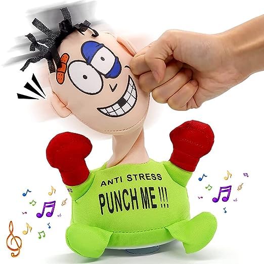 Buy JAPSI Desktop Punching Bag Angry | Electric Plush Anti Stress ...