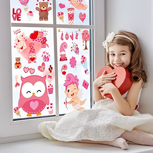 Snapklik.com : Valentines Day Window Clings Double Sided Valentine ...
