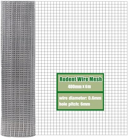 Rodent Mesh Roll 400mm x 6m,Galvanised Wire Mesh- Keep Rats Out ...