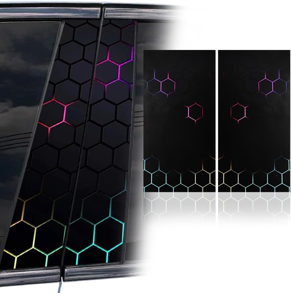 Amazon.com: XhuangTech 2PCS Honeycomb Car Stickers and Decals, HD ...