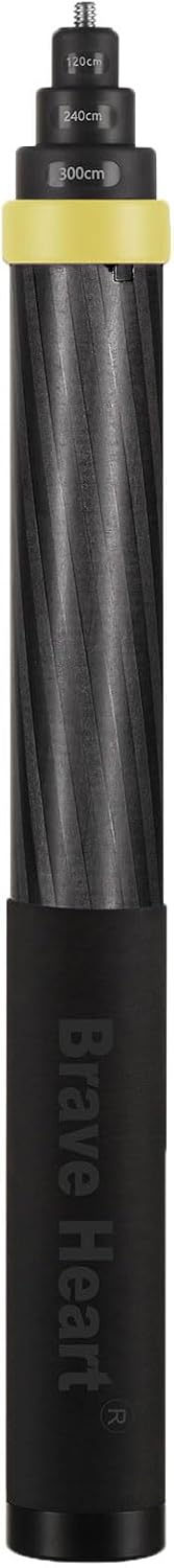 36cm to 3M 352g True Carbon Fiber Invisible Selfie Stick for insta360 Insta 360 ONE X3 ONE X2 ...