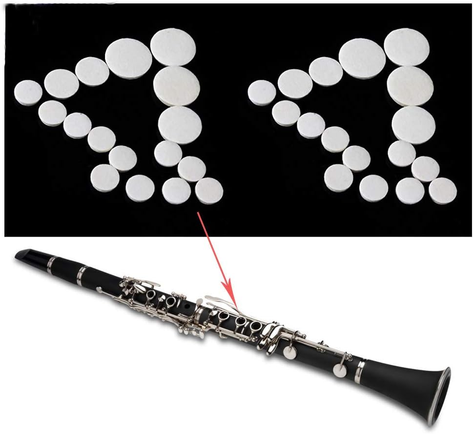 Amazon.com: Comidox 17pcs/Set Clarinet Leather Pads for Exquisite Wind ...