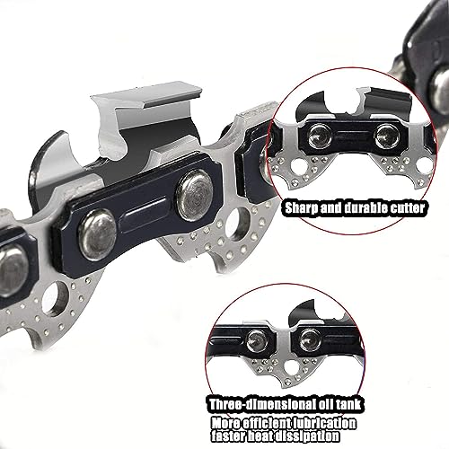 Snapklik.com : S40 10 Inch Chainsaw Chain .050 Gauge 3/8 LP Pitch 40 ...