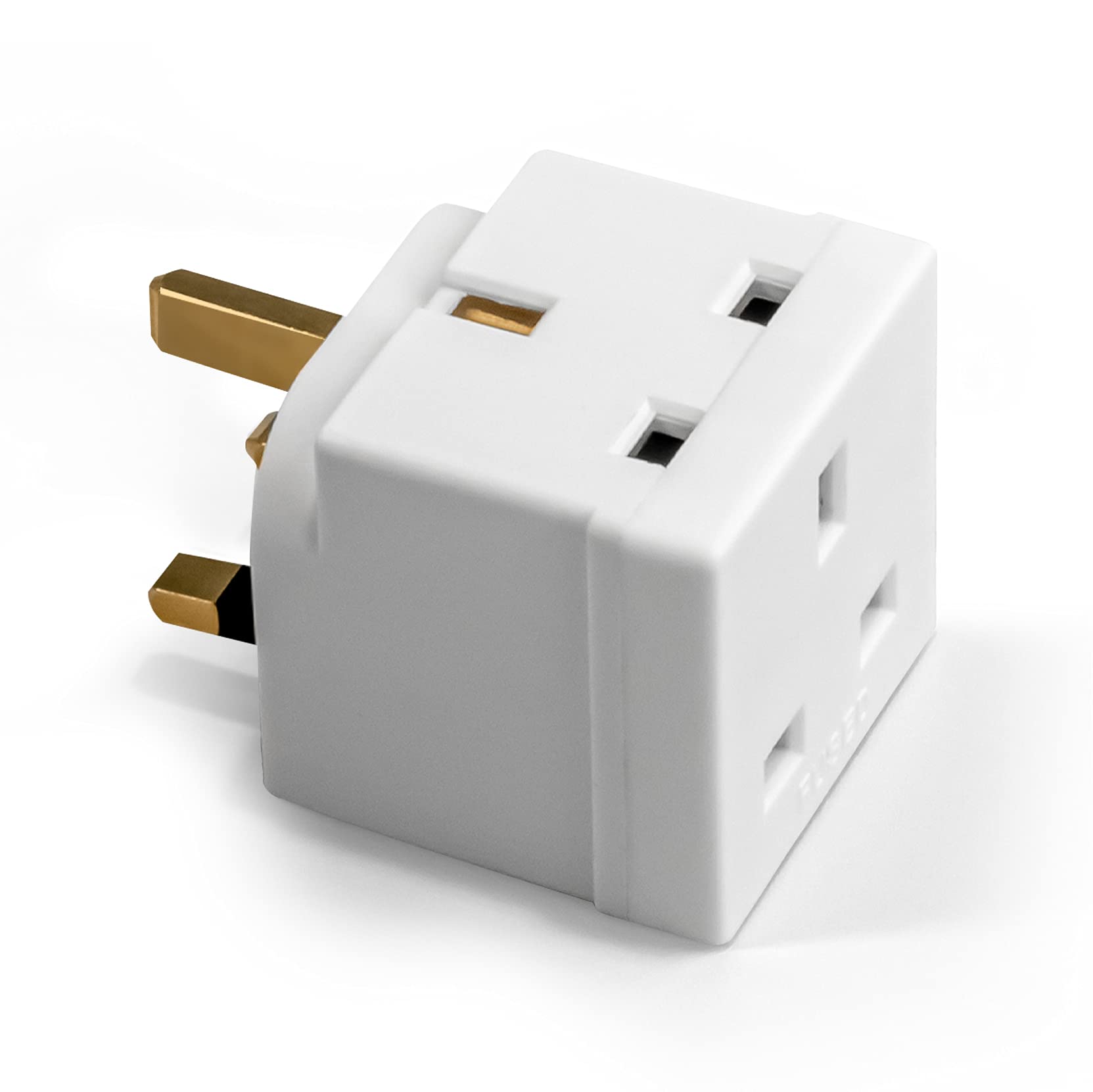 Buy DESIRETECH 2 Way UK 3 Pin Plug Adaptor | Mains Power Multi Socket ...