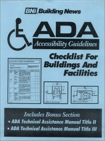 Americans With Disabilities Act: Accessibility Guidelines, Checklist ...