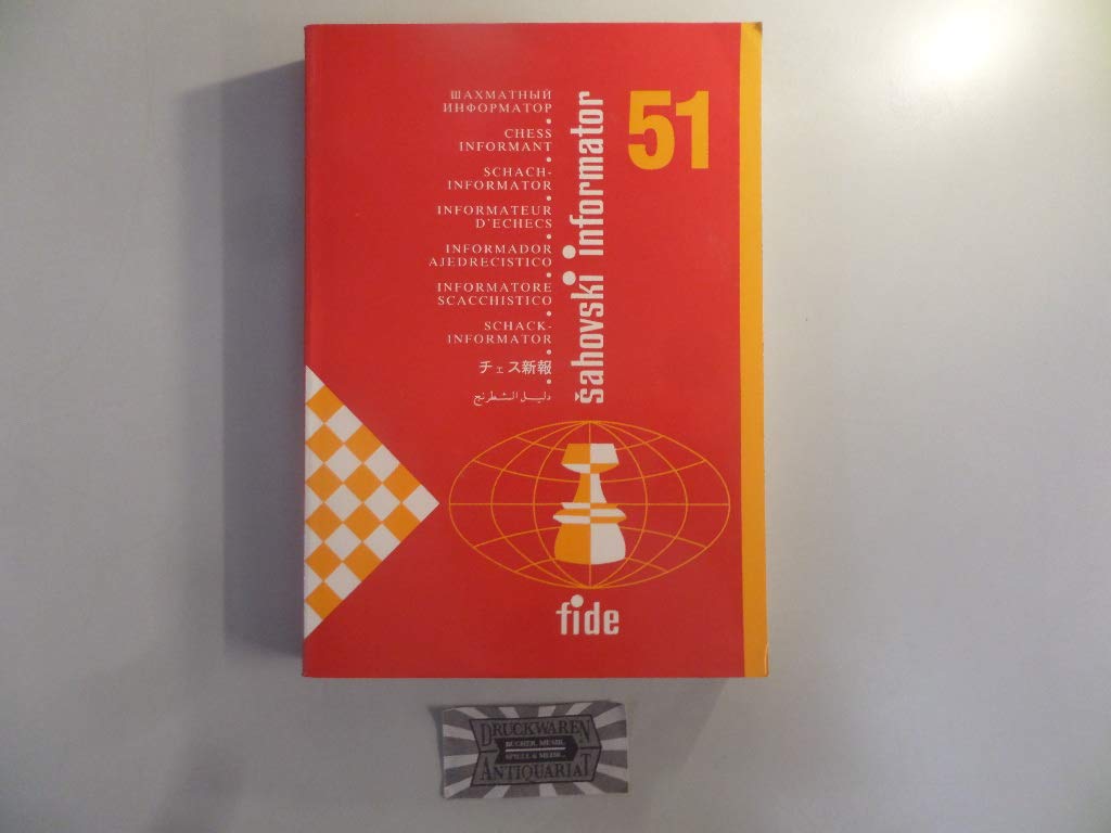 Chess Informant 51: Aleksandar Matanović: 9788672970241: Amazon.com: Books