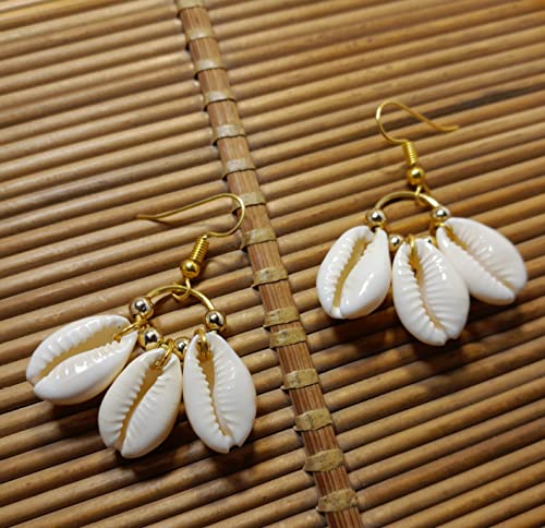 Buy HandCrafted Sea Shell Earrings For Women and Girls Natural Antique ...