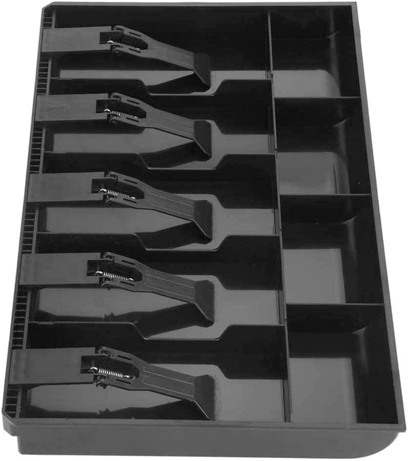 Keetoz Cash & Coin Trey Plastic Cash Drawer Organizer tray5 Bills 4 ...
