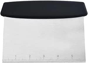 Amazon.com: FUPUAII Bench Scraper, Stainless Steel Food Scraper Tool,Dough Scraper and Pastry ...