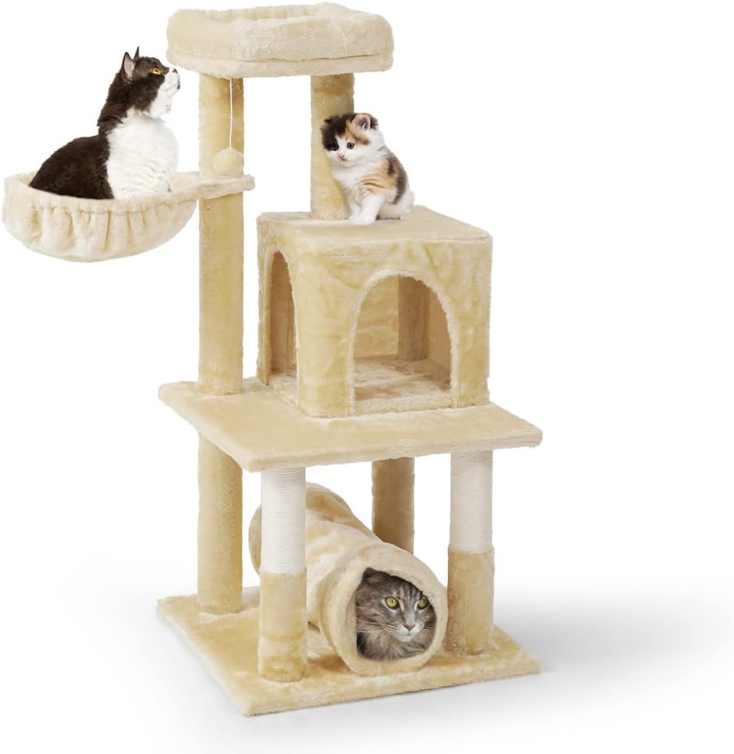 Amazon.com : CAPHAUS Multi-Level 40-Inch Cat Activity Tree with ...