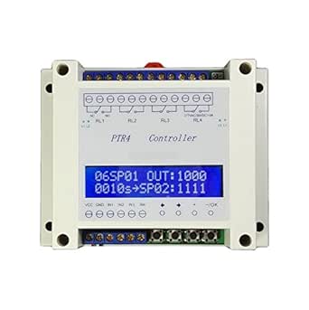 KNACRO PTR4-SP Controller DC 6V 9V 12V 24V 36V 6-40V 4-Channel Programmable Time Relay Delay ...