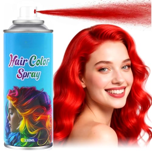Red Hair Spray, Temporary Hair Dye Spray For Kids Women Men,Washable ...