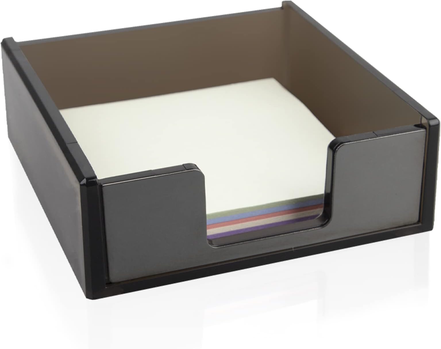 Amazon.com : Self Stick Note Pad Holder Leather Name Cards Holder ...