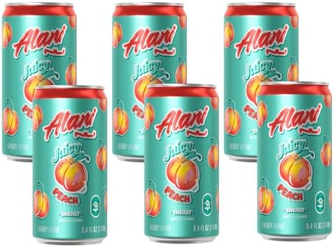 Amazon.com : New Alani Sugar Free Energy Drink - Juicy Peach, Mini Cans ...
