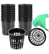 Amazon.com: 2 inch Net Pots for Hydroponics 100 Packs With Plant Lable ...