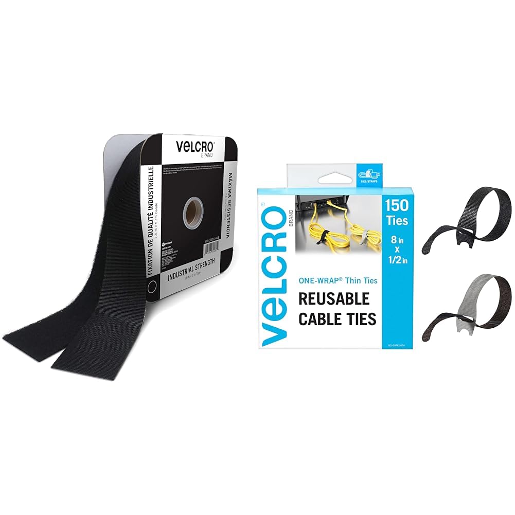 VELCRO Brand Heavy Duty Tape with Adhesive | 25 Ft Bulk Roll 2" Wide ...