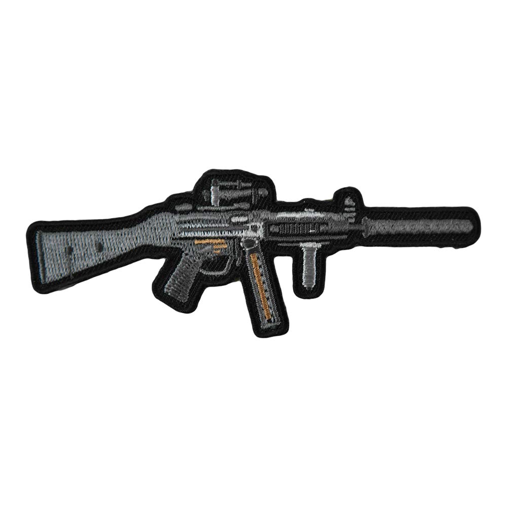 Amazon.com: Machine Gun Assault Rifle Patch, Embroidered Gun Patches ...