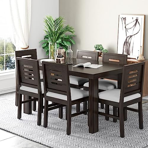Studio Kook ABBA Engineered Wood 6 Seater Folding Dining Table (White ...