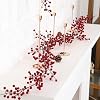 Amazon.com: Wuhetyo Christmas Red Berry Garland, Artificial Red and ...