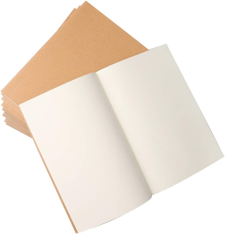 10 Pack A5 Notepad, Lined Hardback Journal Notepad kuou Note Book Notes ...