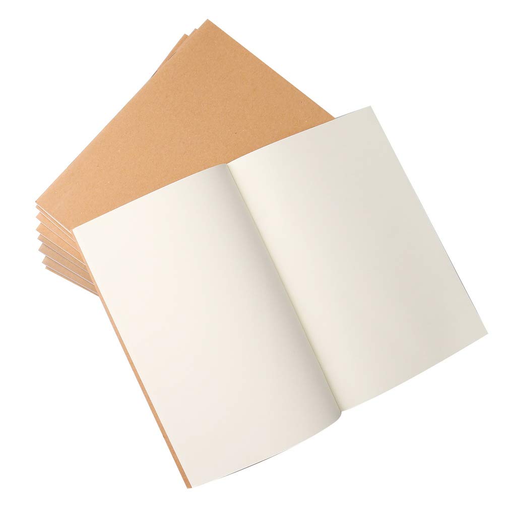 10 Pack A5 Notepad, Lined Hardback Journal Notepad kuou Note Book Notes ...