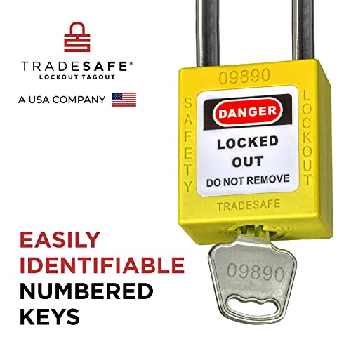 Snapklik.com : Lockout Tagout Locks Set - 7 Yellow Loto Locks, Lockout ...