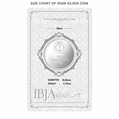 IBJA Gold 50 Gm, (999) Silver Precious Coin : Amazon.in: Jewellery