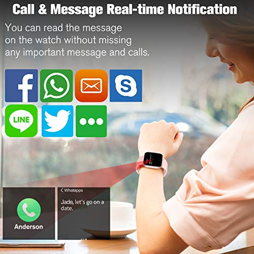 Pradory Reloj inteligente, monitor de actividad de fitness con mo