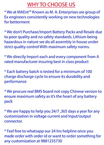 MAEnt 12V Li-ion 18650 Lithium ion Rechargeable Battery Pack 3S2P 11.1V ...