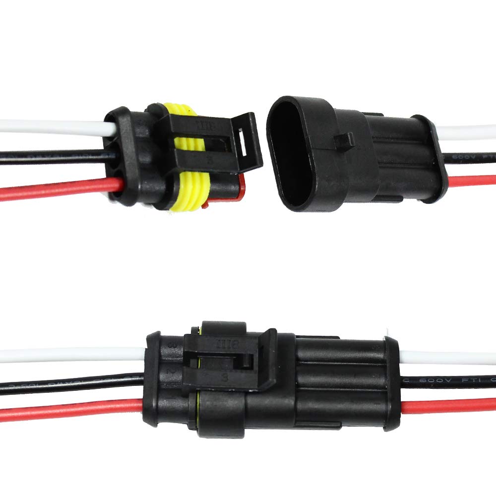 220V Power Plug 3 Pin Circular Connector/3 Pin Automotive Connector