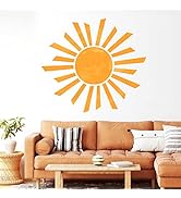 Amazon.com: Sun Wall Decals Sun Decals for Walls Sunshine Wall Stickers ...