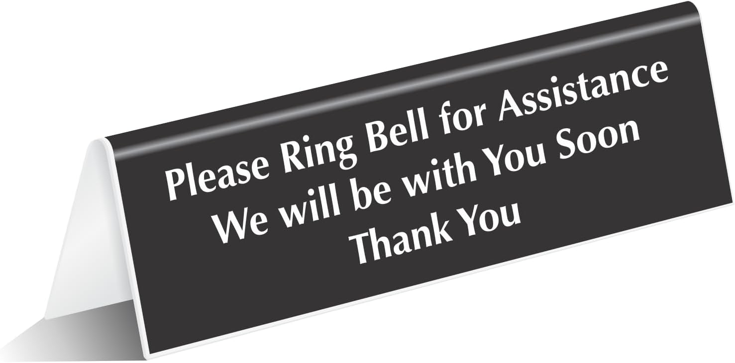 Amazon.com: SmartSign 'Please Ring Bell For Assistance We Will Be With ...