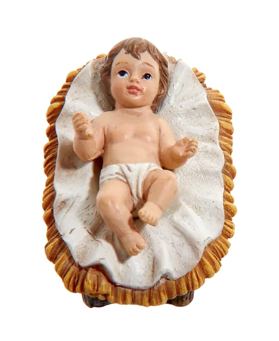 Amazon.com: The Bridge Collection Baby Jesus Figurine - 2" Resin Baby ...
