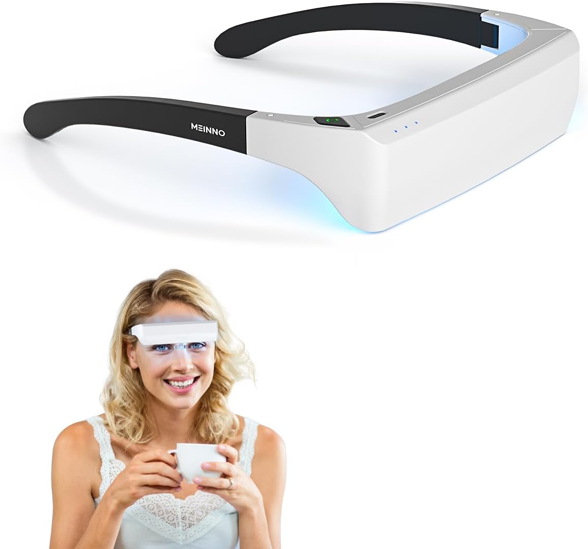 Amazon.com: Light Therapy Glasses, Blue + Red Light Therapy, Blue Light ...