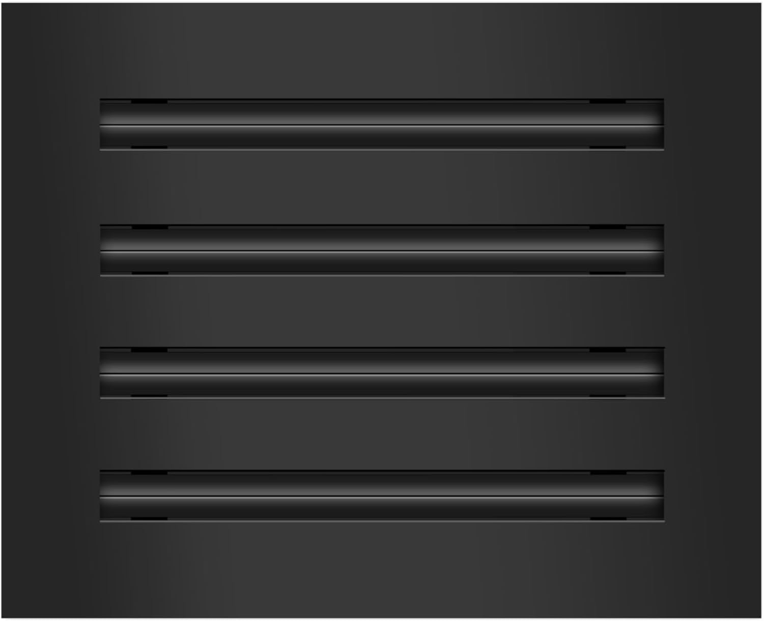 BUILDMART - 8x6 Modern AC Vent Cover - Decorative Black Aluminum Air ...