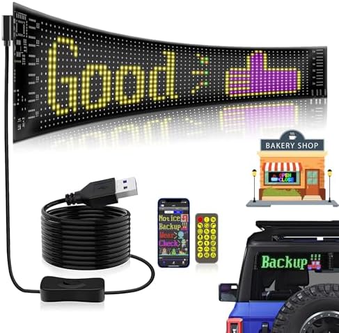Amazon.com: Scrolling Advertising Programmable LED Signs - 24''x5 ...