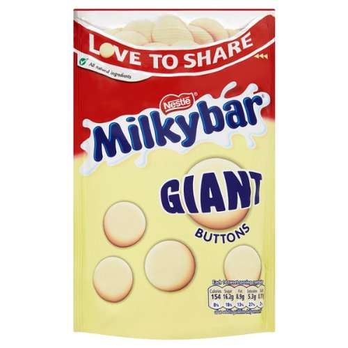 Amazon.com : Milkybar Giant Buttons Pouch 126G (Pack Of 12) : Grocery ...