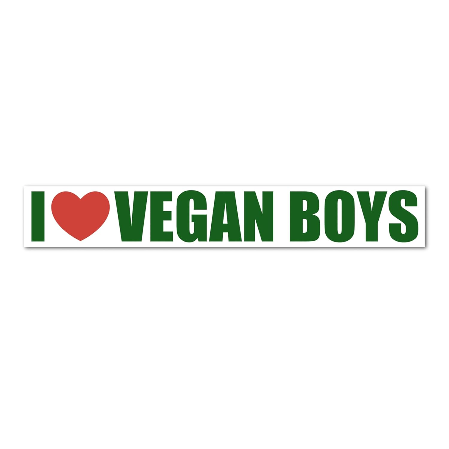 Amazon.com: 3.5" I love vegan boys Green Vegan Animal Rights Salad ...