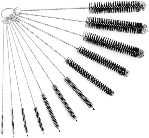 Amazon.com : Straw Cleaner Brush Extra Long 12 inch, 10 PCS Straw ...