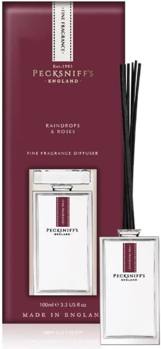 Amazon.com: Pecksniff's Raindrops & Roses Fragrance Diffuser 3.3 oz ...